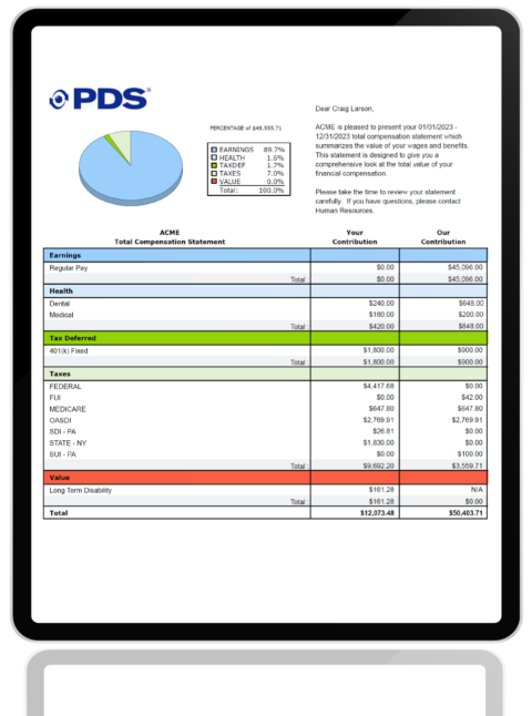 Reporting - PDS - Personnel Data Systems, Inc