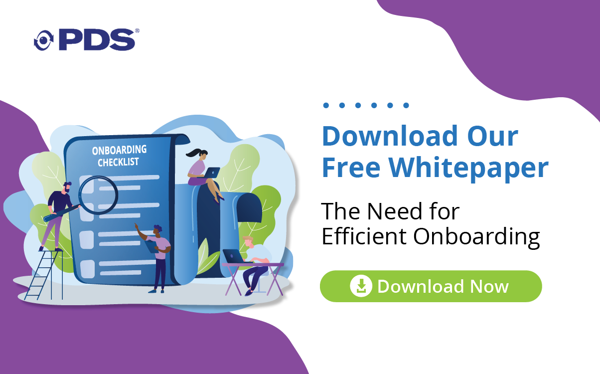 Free Whitepaper: The Need for Efficient Onboarding - PDS - Personnel Data Systems, Inc